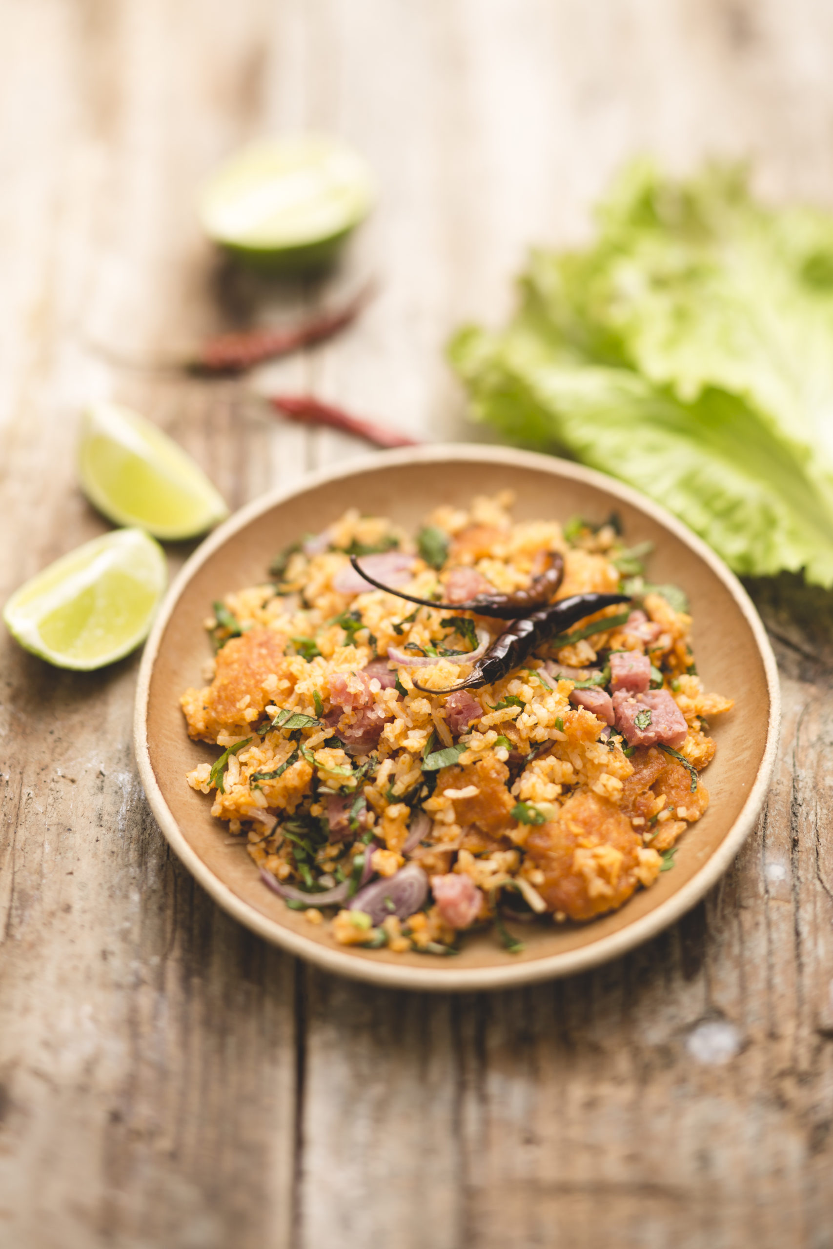 Yam nem khao thod - Salade de riz croustillante - Taste of Mekong